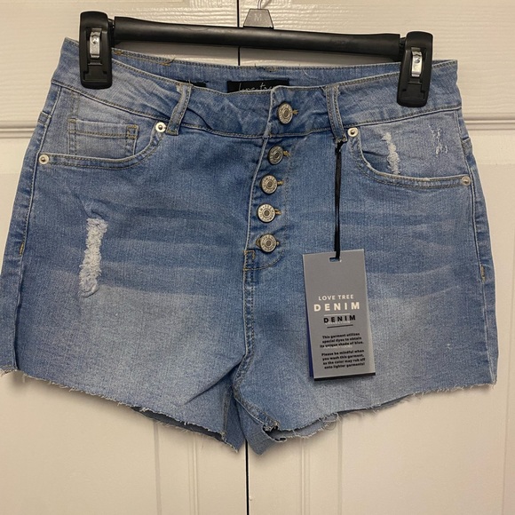 Love Tree | Shorts | Love Tree Denim High Waisted Jeans Shorts Light ...